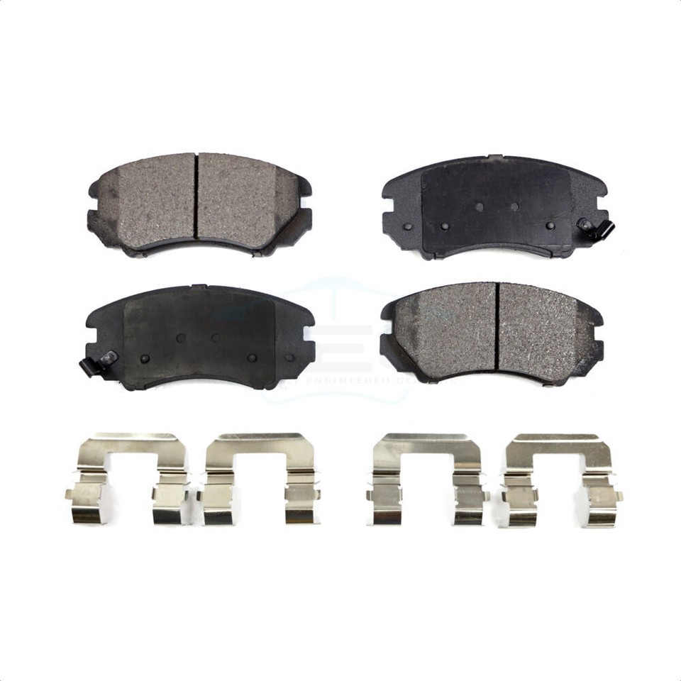 Ceramic Brake Pads Front Rear Kit For Hyundai Sonata Kia Elantra Optima ...