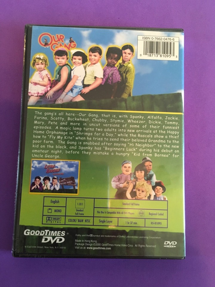 OUR GANG LITTLE RASCALS GREATEST HITS DVD Comedy TV Show 2000 - Factory ...