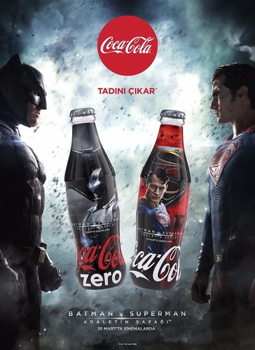 Batman v Superman: Dawn Of Justice Movie Official Coca Cola Empty ...