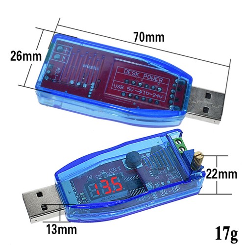 Mini USB DC-DC Buck Boost Converter Step Up Down Power Supply Module 5V ...