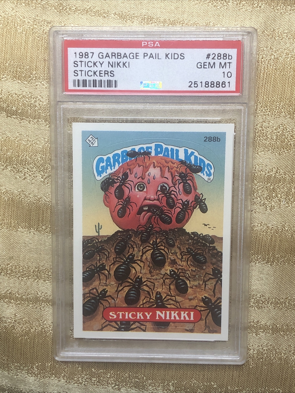 1987 Topps Garbage Pail Kids Sticky Nikki Stickers #288B PSA 10 Gem ...