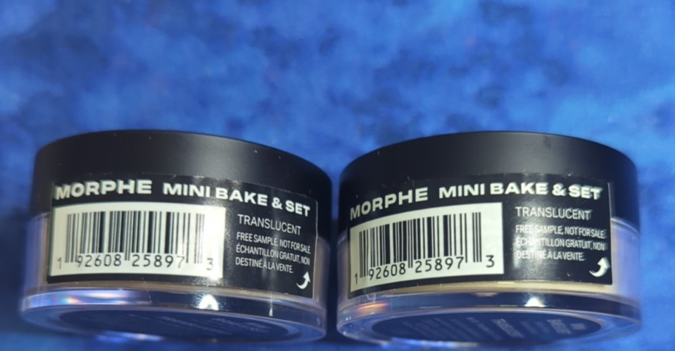 2 x Morphe Mini Bake & Set Setting Powder Translucent .09 oz each ...