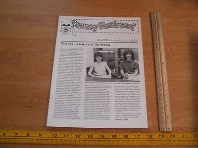 Disney Newsreel WED MAPO Employees magazine 1982 WDTNT WDEMCO EPCOT | eBay