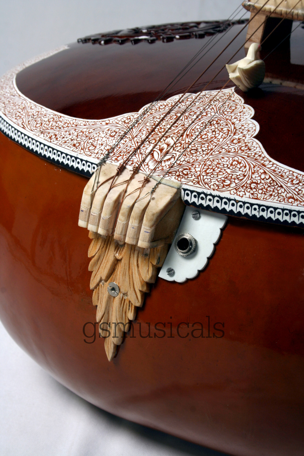 SURBAHAR BASS SITAR WITH FIBERGLASS CASE GSM025 | eBay