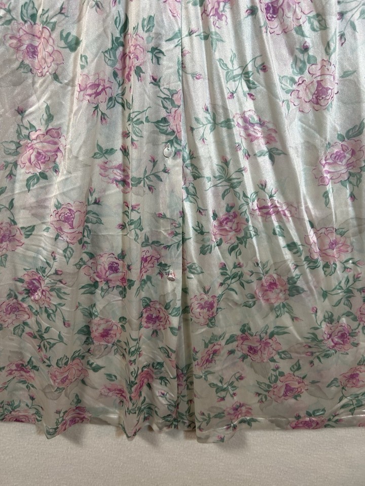 Vintage Vanity Fair Floral Size XXL Short Sleeve Nightgown Roses Lace ...