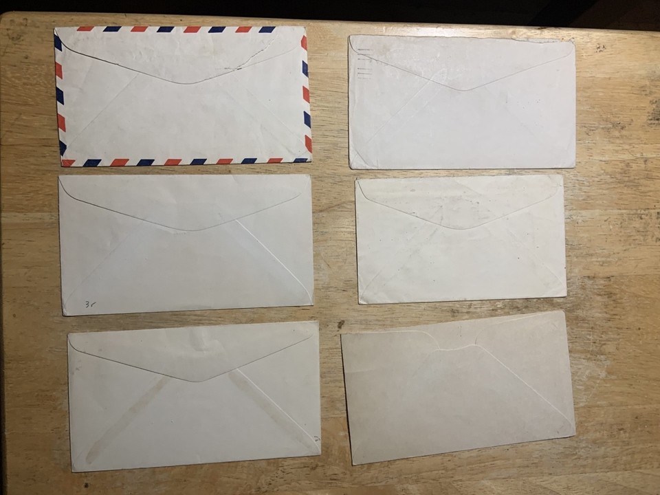 USA lot of 6 WW II era military covers some with APO cancels with ...