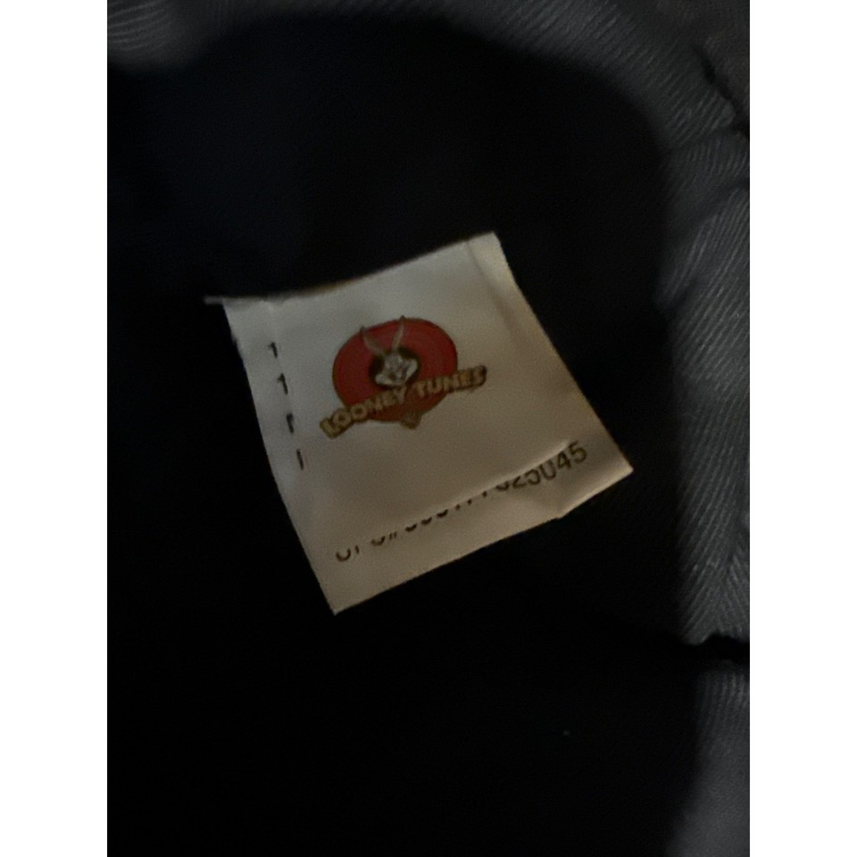 Looney Tunes Tweety Gear Black Bucket Hat Embroidered Tweety Bird Side ...