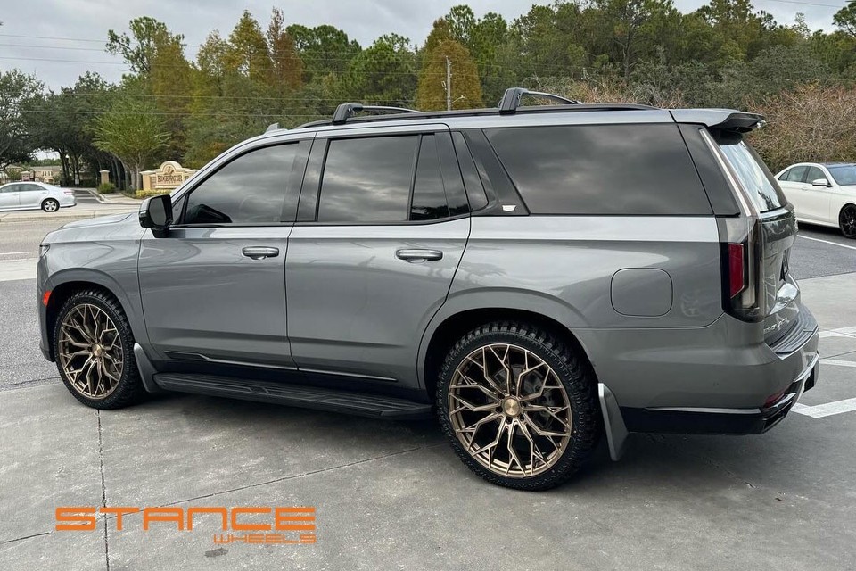 24” STANCE XT1 BRUSHED BRONZE WHEELS RIMS FOR ESCALADE GMC YUKON ...