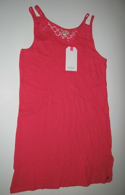 Roxy Disney Big Girl's 12 Dress Sleeveless New Day Dress Sundress Pink ...
