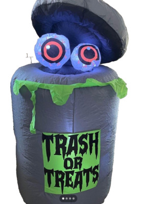 Creepin' It Trashy Airblown Inflatable Lights Up Garbage Trash ...