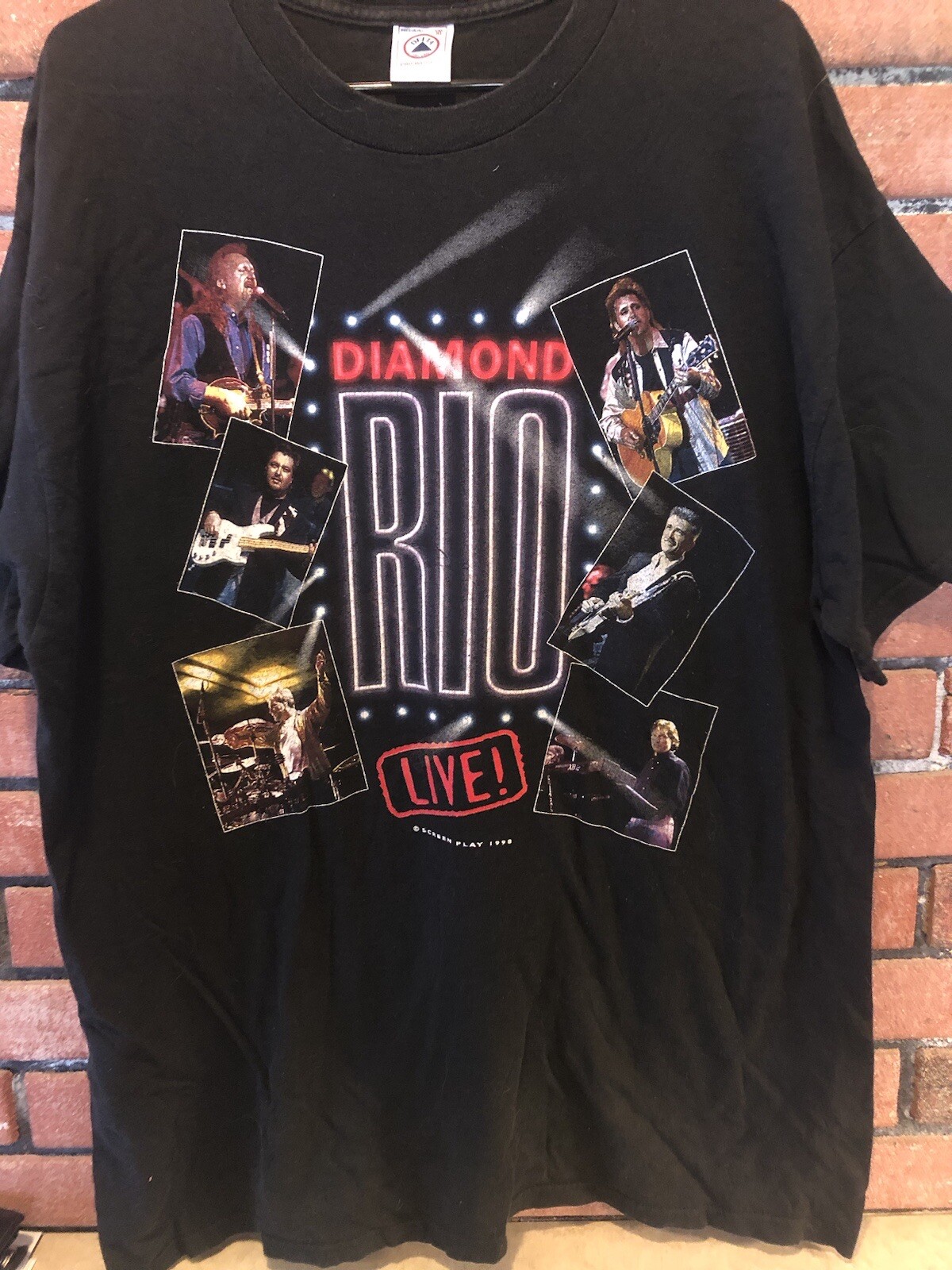 Diamond Rio 1998 Unbelievable Tour T Shirt. Black Siz… - Gem