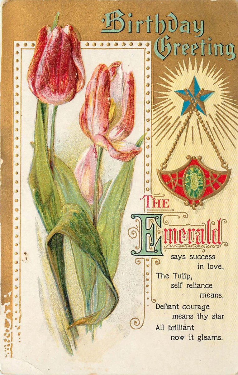 May Birthday Flower And Stone