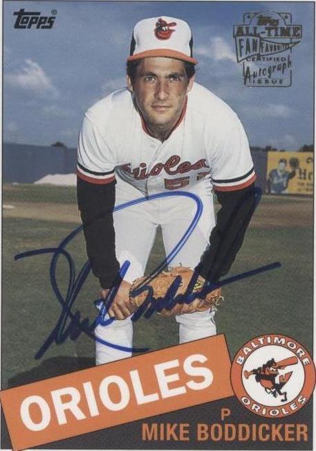 2004 Topps All-Time Fan Favorites - Autographs Mike Boddicker #FFA-MB ...