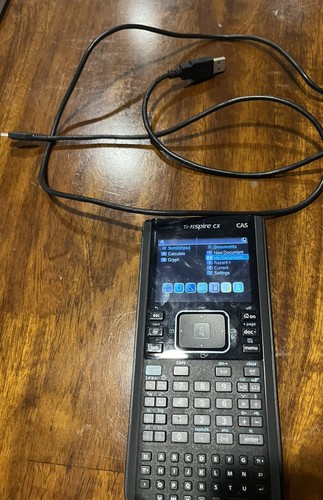 Texas Instruments TI Nspire CX CAS Graphing Calculator with charger And ...