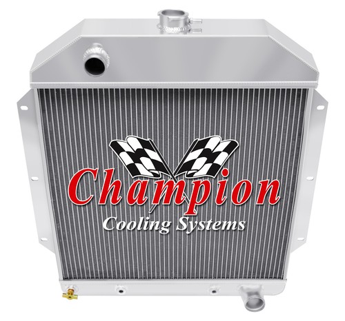 Atom Champion 3 Row Radiator Chevy Configuration for 1949 - 1953 Ford ...