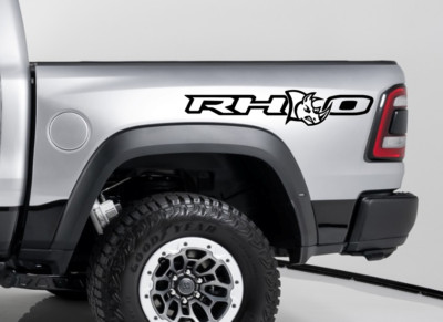 Ram RHO Rhino Bedside Decals Graphics Pair | eBay