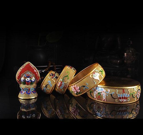 Tibet Buddhist Manza Manla Mann tea Amazing Tray Plate temple supplies ...