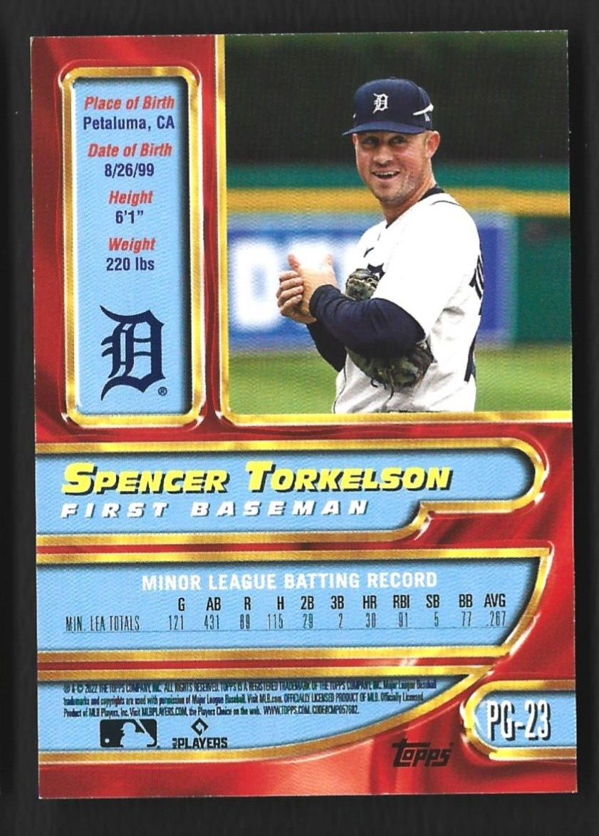 2022 Topps UK #PG-23 SPENCER TORKELSON RC Merlin Redux MLB Detroit ...