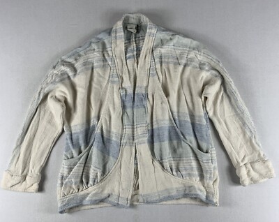 Anthropologie Akemi + Kin XS/S BLUE Knit Kimono Boho Open Cardigan ...