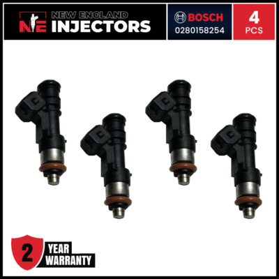 Reman OEM Bosch 0280158254 Fuel Injector Set 2011-2017 Ford Fiesta 1.6L ...