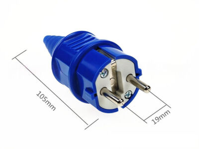 1X two round pin plug 2-core 16A single-phase plug 220V 1201 | eBay