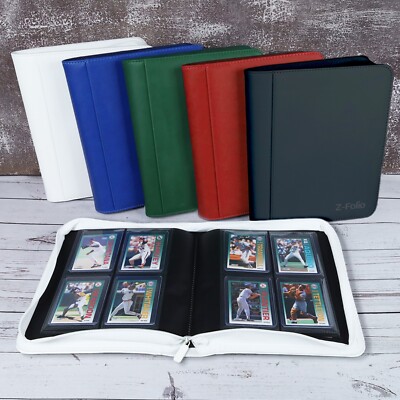 BCW Top Loader Binder - 4 Pocket Card Album Zippered Toploader 35pt 160 ...