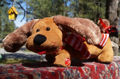 Rare Dan Dee Christmas Weiner Dog Sings Jingle Bells Lights Up Animated ...