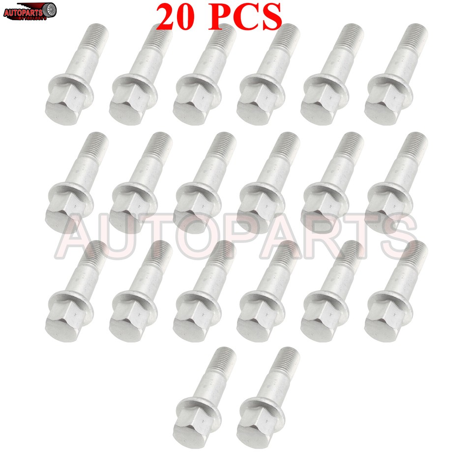 For Benz ML350 S500 GLK350 S550 CL500 GL450 Wheel Lug Bolts Nuts Set of ...