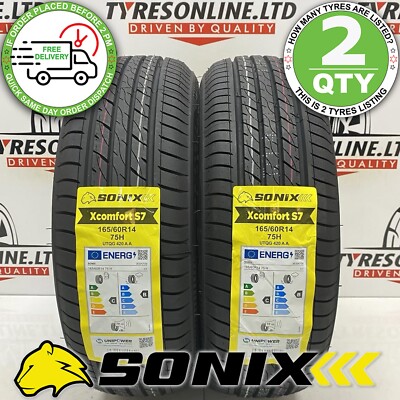 2 X 165 60 14 SONIX XCOMFORT 165/60R14 75H BRAND NEW C&B RATED M+S ...