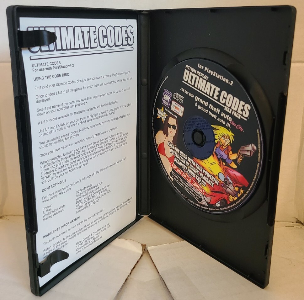 Sony Playstation 2 PS2 Action Replay Ultimate Codes Max Pack TESTED ...