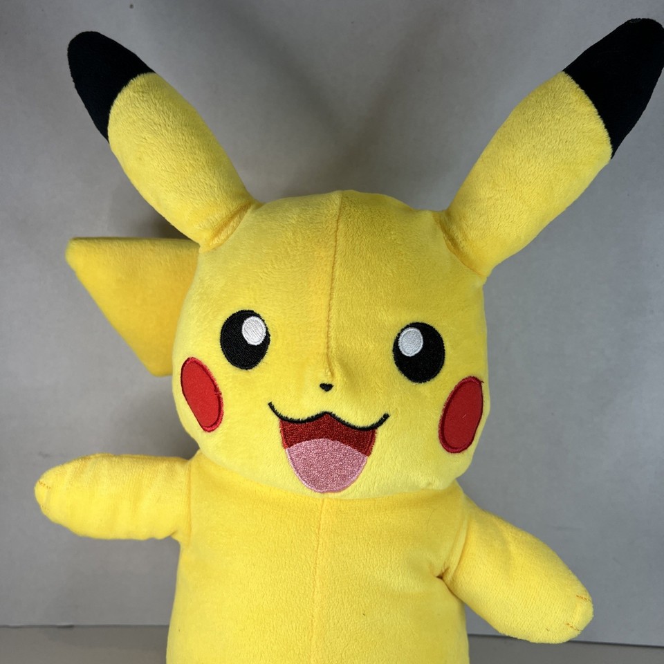 Pokemon Pikachu Talking & Light Up Power 13” Plush Stuffed Clean Tested ...