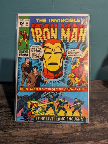 Invincible Iron Man #34 (1971) Buscema Cover Marvel Comics VF/NM | eBay