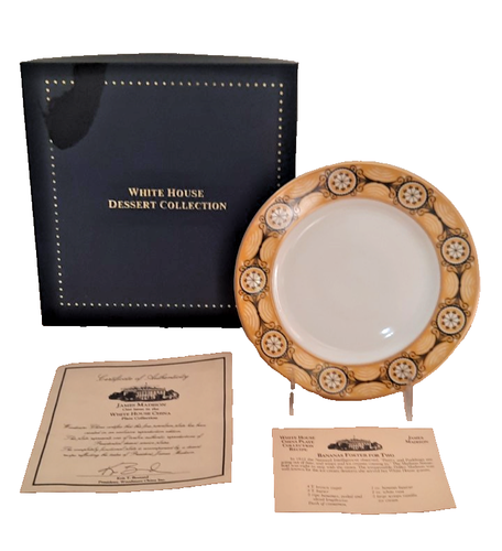 Woodmere White House Dessert Collection President James Madison Plate 7 ...