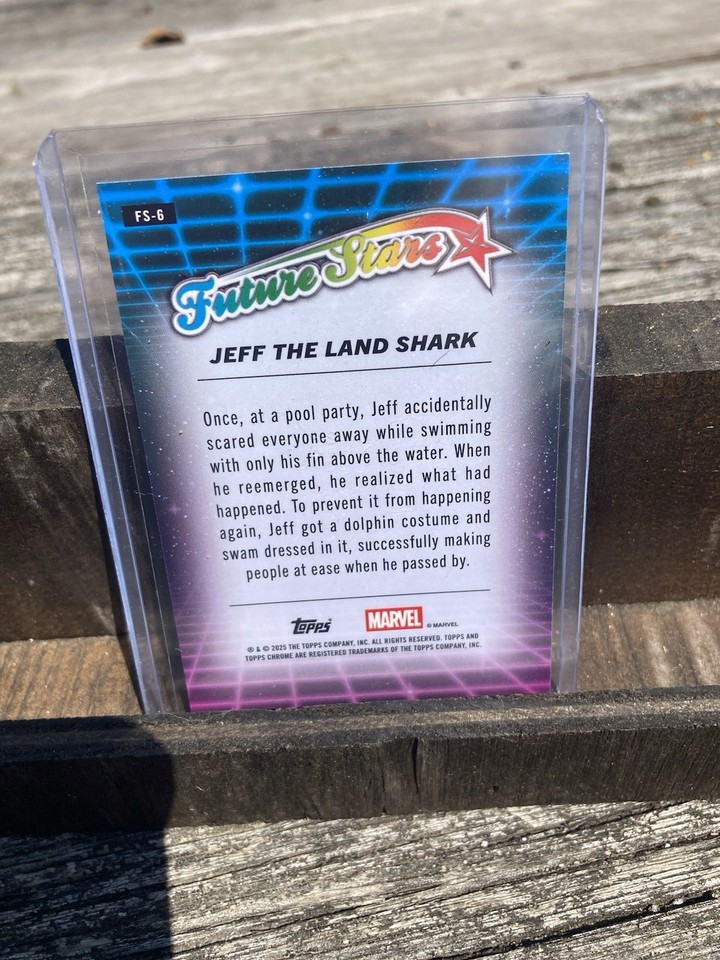 Jeff The Land Shark 2025 Topps Chrome Marvel Future Stars Refractor ...
