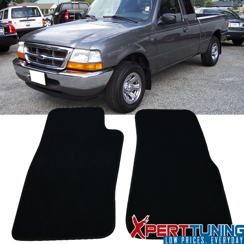 Fits 96-02 Ford Ranger Floor Mats Carpets 2PC Black Nylon | eBay
