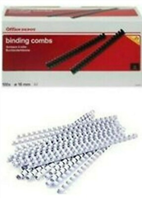 Office Depot Binding Comb 19mm A4 WHITE 150 Sheets Capacity Pack of 100 ...