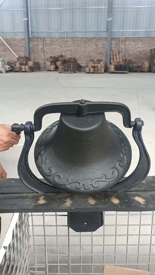 Large Church Cast Iron Dinner BELL 24X22" School Antique Vintage Style ...