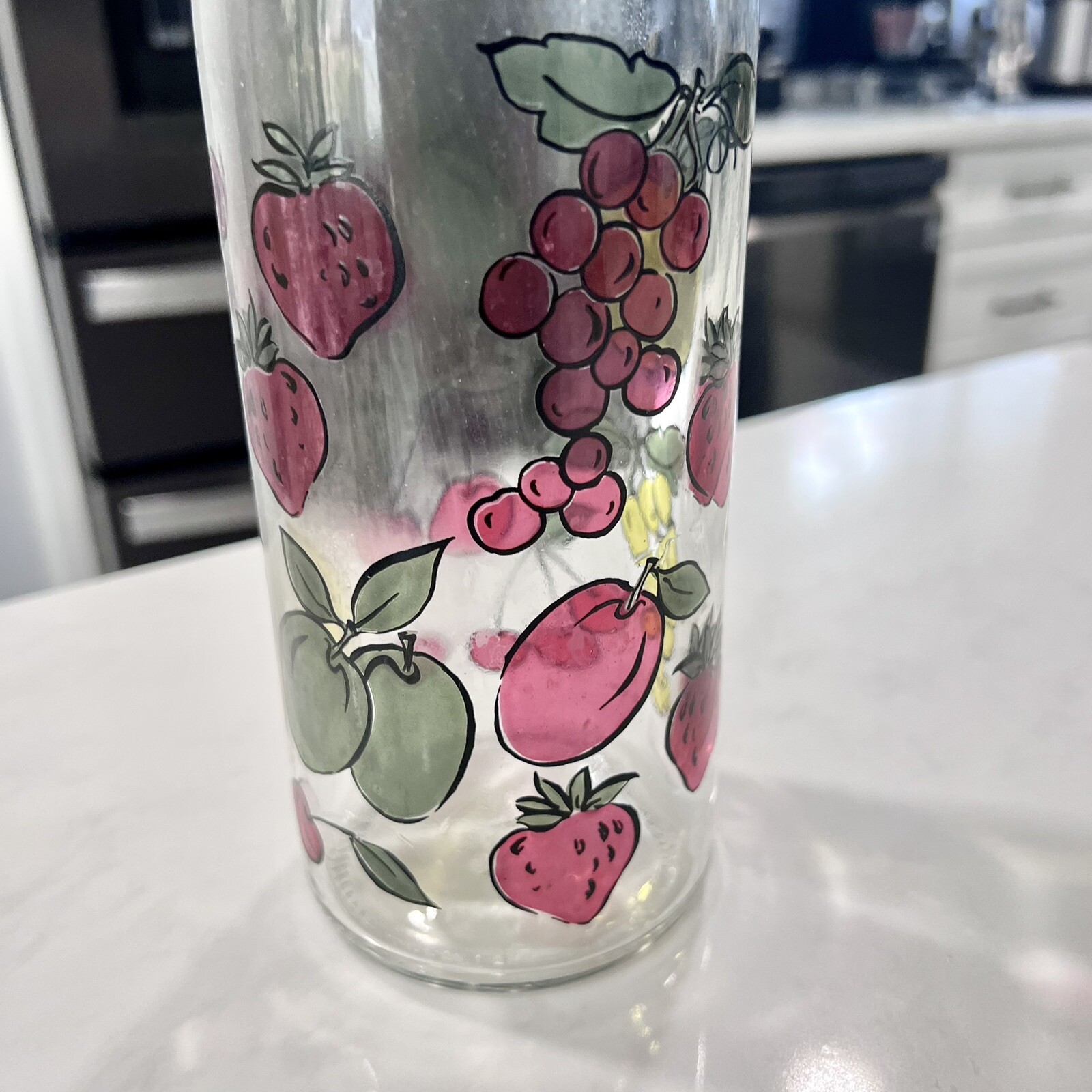 Cerve Italy Fruits Decorated Glass Bottle w/ Hinged Stopper | eBay