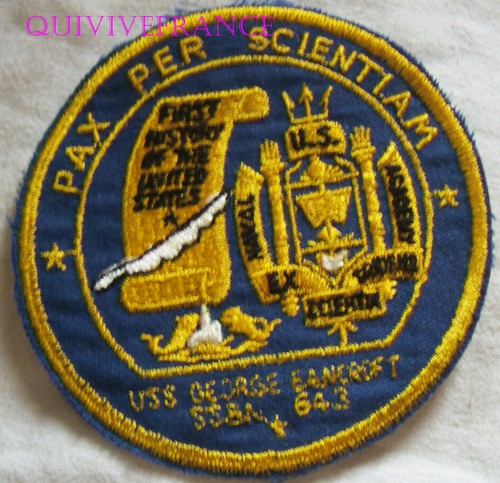 PUS769 - VINTAGE NAVY USS GEORGE BANCROFT SSBN-643 PATCH SOUS-MARIN ...