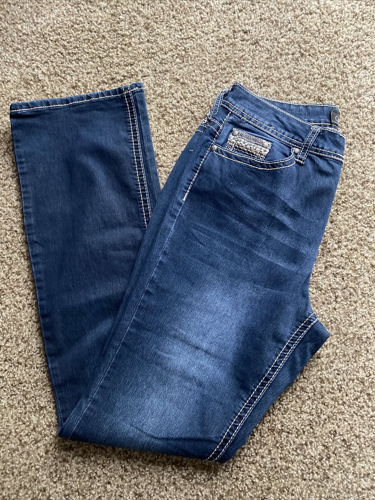 Cato Premium Classic Embroidered Women Jeans Flap Bac… - Gem