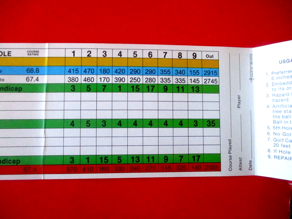 vtg - Golf Scorecard - KINGSWOOD GOLF CLUB gc - Wolfeboro NH | eBay