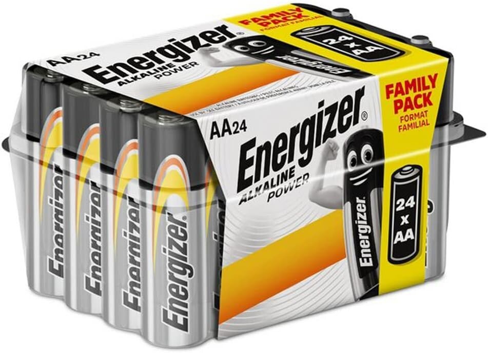 48x Energizer AA Alkaline Power Batteries Family Pack LR6 MX1500 Longes ...
