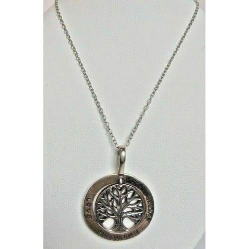 ATI STERLING SILVER "LOVE HARMONY PIECE" TREE OF LIFE PENDANT NEC SKY ...