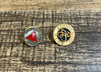 Lot Of 2 Vintage Achievement Club Lapel Pins Pinbacks 1988 1989 | eBay