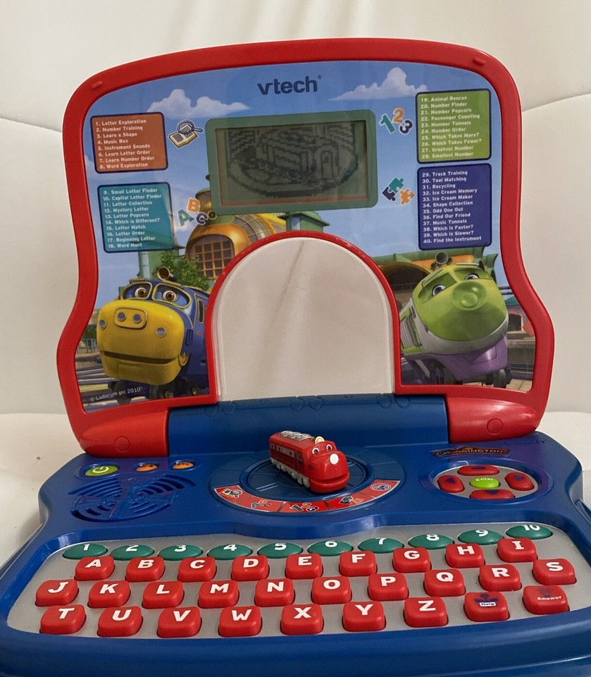 Vtech Chuggington Traintastic Laptop 2010 Works Train Educational RARE ...