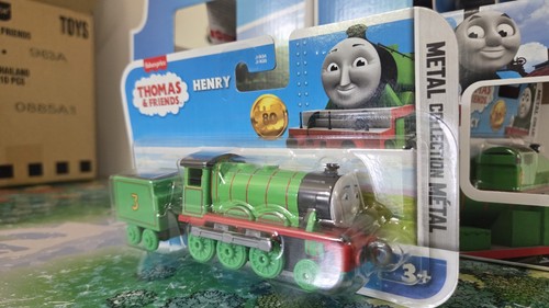 Thomas And Friends 80th Anniversary Metal Collection Push Along Henry ...