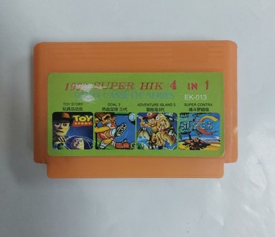 4 in 1 super hik game cartridge from 1997 for dendy famicom pegasus ...