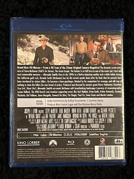 Nevada Smith (Blu-ray, 1966) Kino Studio Classics Steve McQueen BRAND ...