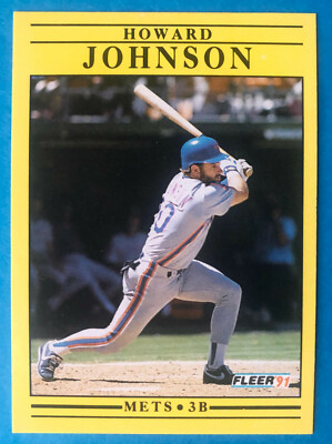 1991 Fleer Howard Johnson #152 Baseball Card New York Mets | eBay