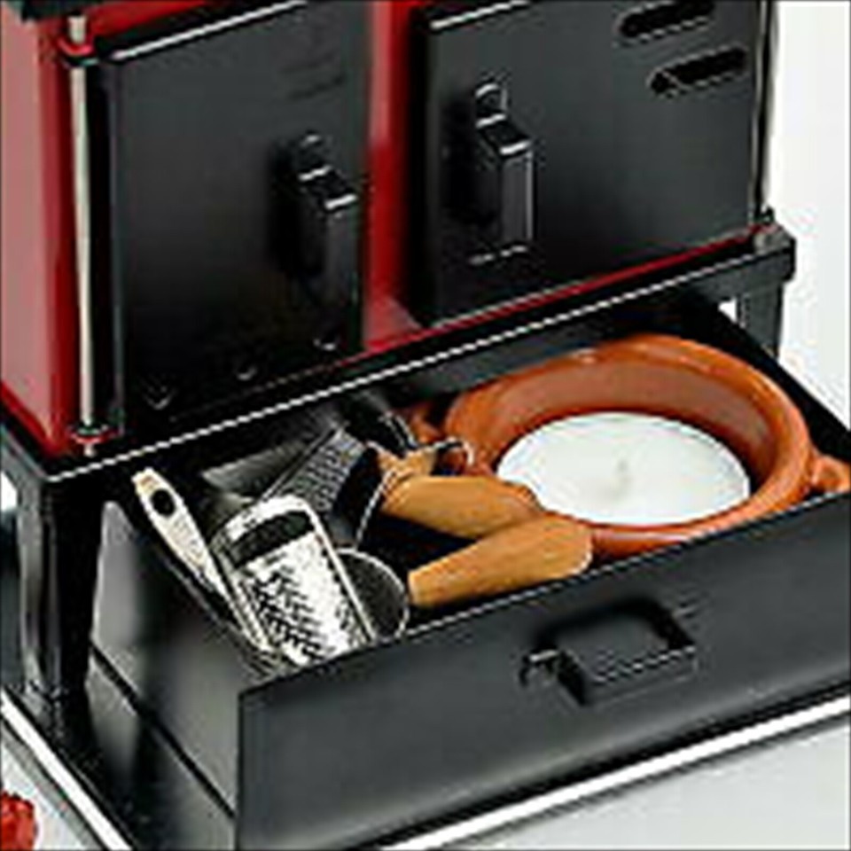 Miniature Kitchen Stove Red Real Tiny Elaborate Cooking Mini Food ...